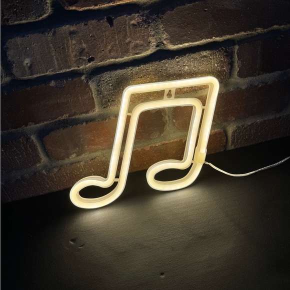 Wall Decor | Neon Style Sign Music Note Led Light Sign | Poshmark